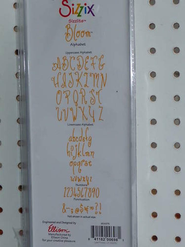 Sizzix Sizzlits alphabets sets Ellison NIB discontinued Brand New | eBay