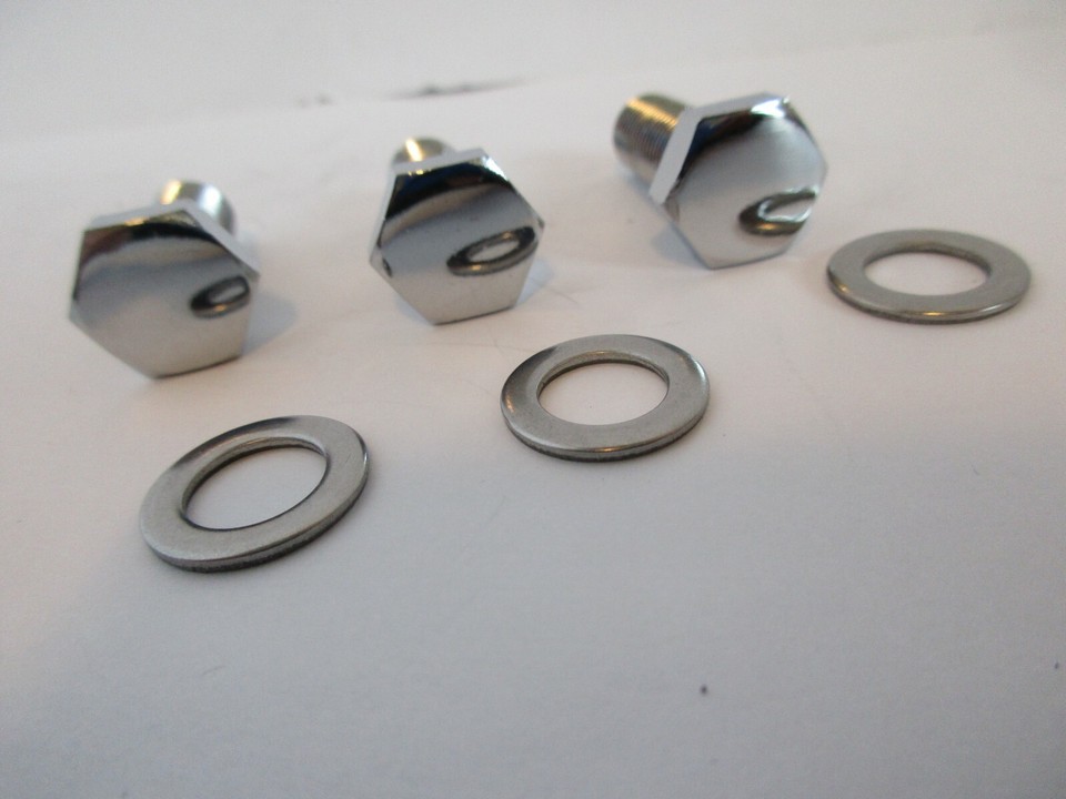 Chevy Chrome Crank Pulley Bolt Kit 3/8-24X1" 327 350 427 454 | SB BB ...