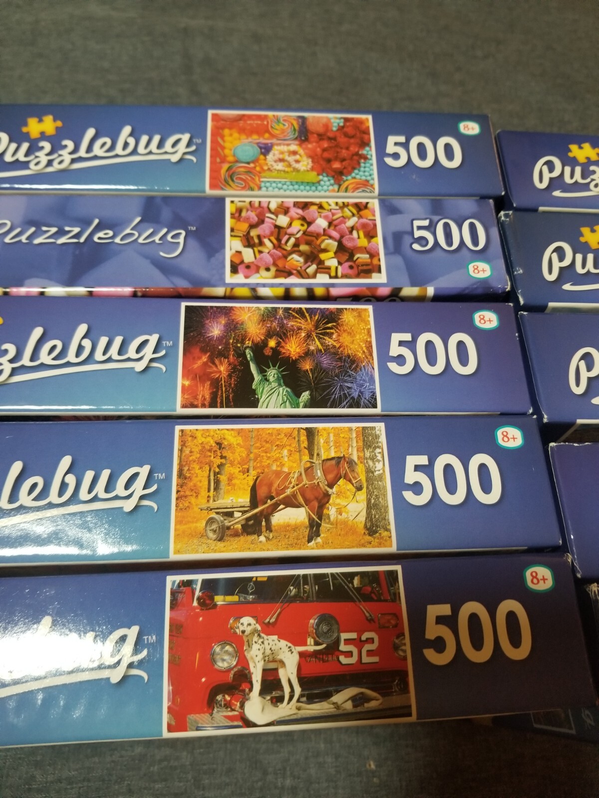 Lot of 10 - PUZZLEBUG - 500 piece Puzzles -New Sealed Boxes Various ...