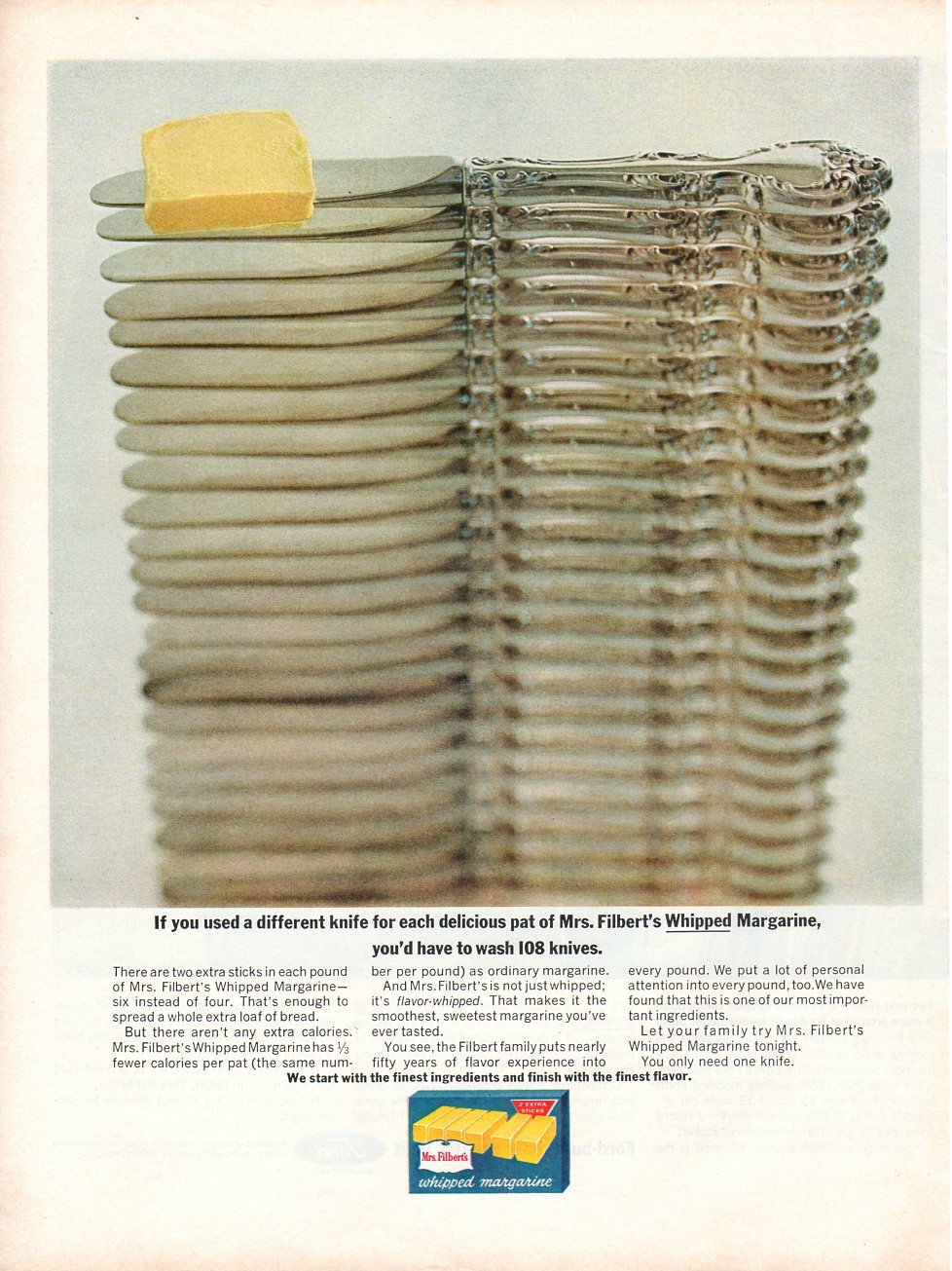 Vintage advertising print FOOD Mrs. Filbert's Corn Oil Margarine 108 ...