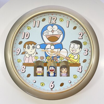 Vtg Doraemon Clock Japanese Manga Cartoon TV Show Memorabilia Design ...