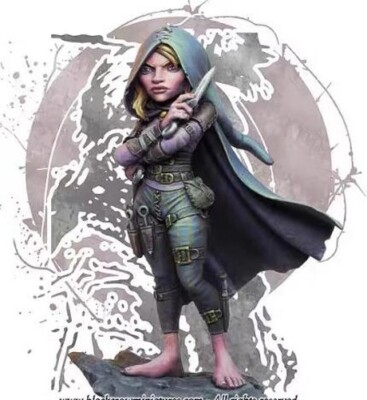 1/24 Resin Fantasy Dwarf Girl Unpainted Unassembled lw-cs01 | eBay