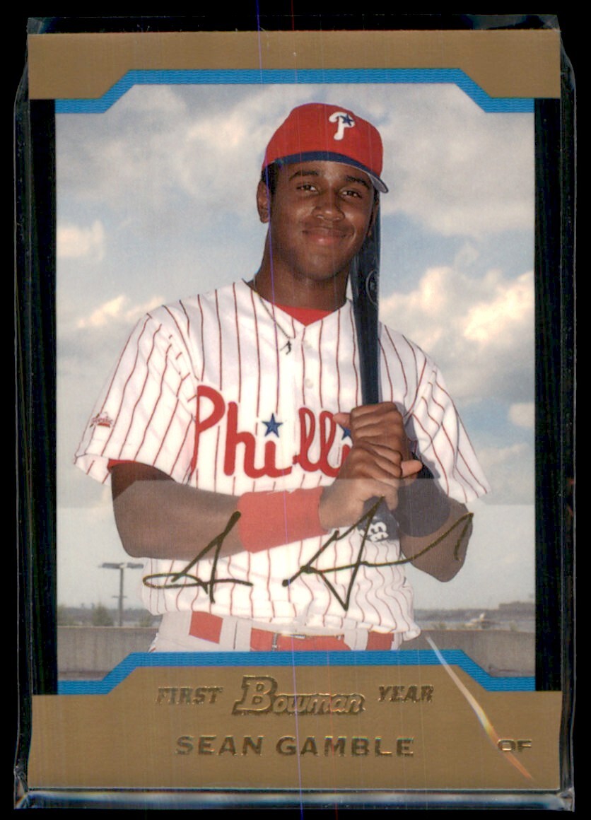 2004 BOWMAN DRAFT PICKS & PROSPECTS SEAN GAMBLE RC PHILADELPHIA ...