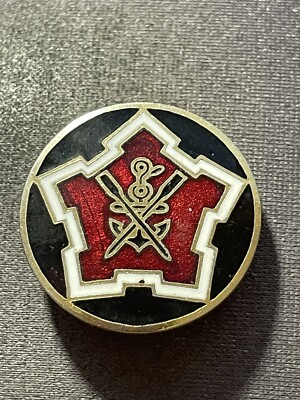 Vintage US Army 2nd Engineer Battalion Unit DUI Crest Insignia N.S ...
