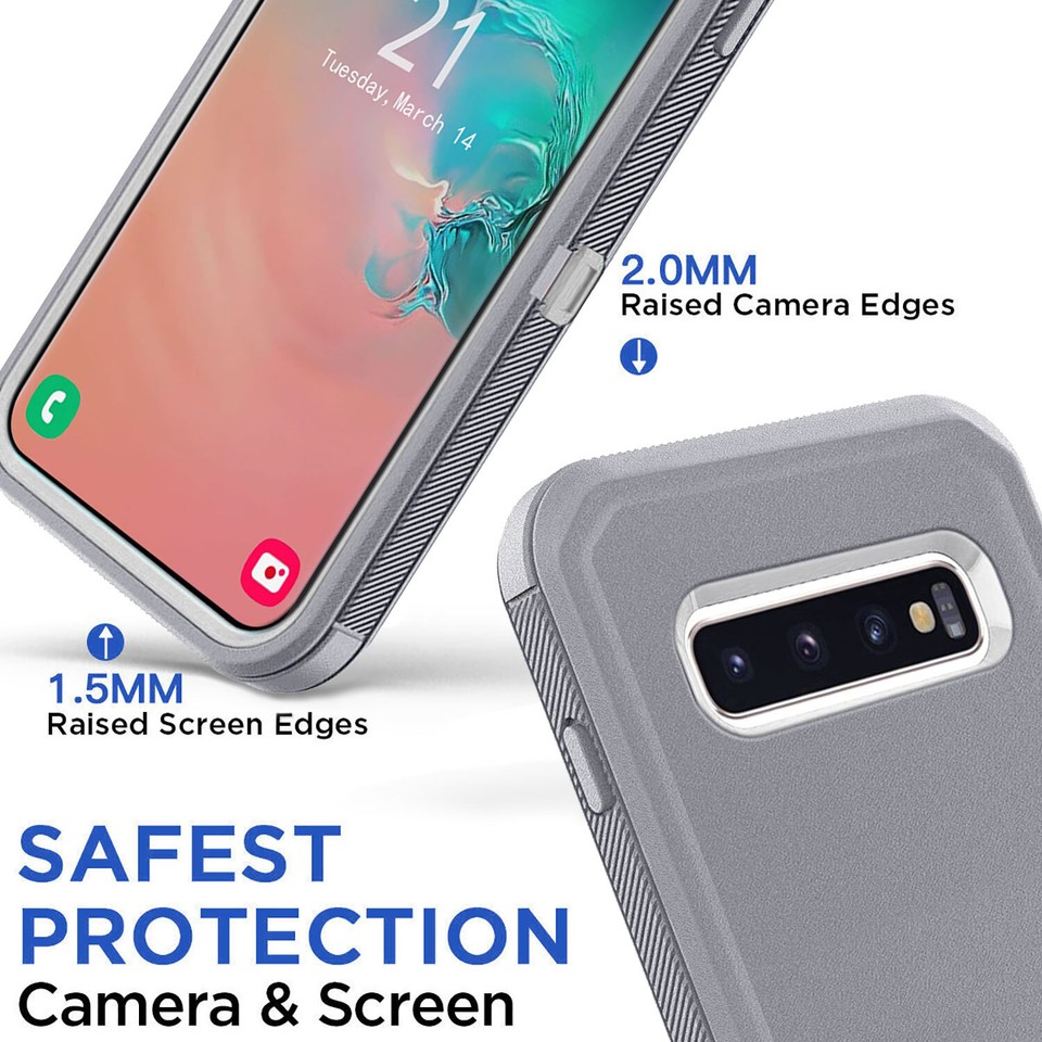 For Samsung Galaxy S10/S10+/S10e Heavy Duty Phone Case Cover w/ Screen ...