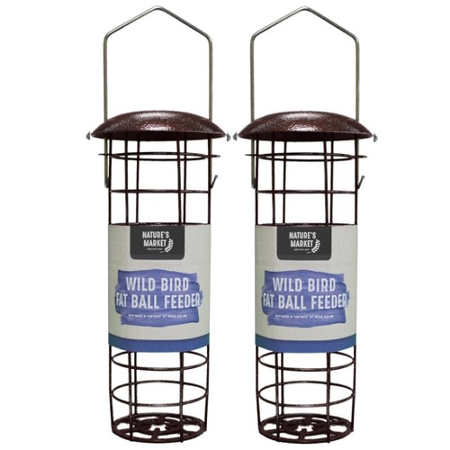 2 X Rindernierenfett Fat Ball Vogel Container Premium Edelstahl Füttern ...