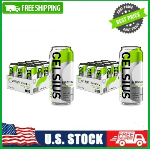 2 Pack CELSIUS ESSENTIALS, Sparkling Cherry Limeade, Energy Drink, 16 fl oz | eBay