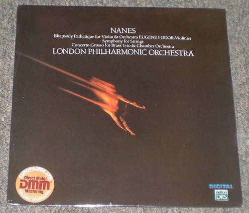 Richard Nanes Rhapsody Pathetique Violin & Orchestra Fodor Sealed 1986 ...