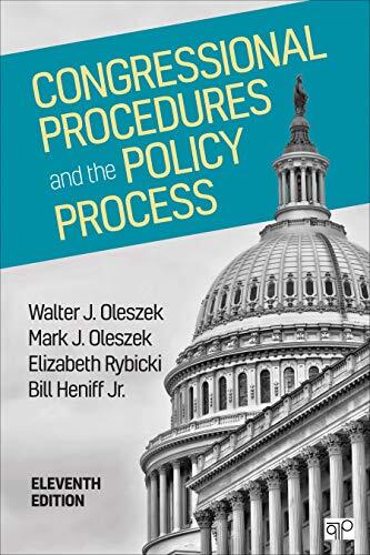 Congressional Procedures and the Policy Process by Walter J. Oleszek | eBay