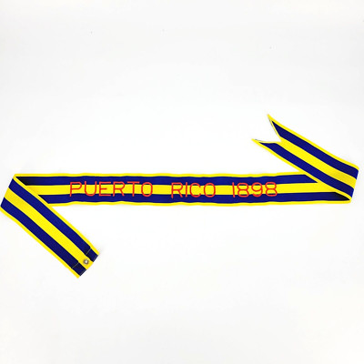Spanish American War Army Campaign Battle Streamer PUERTO RICO 1898 2. ...