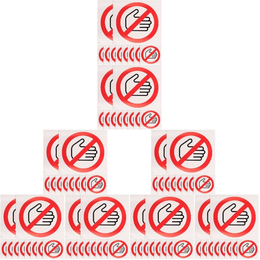 80 Pcs Safety Labels Warning Sign Sticker Pas Peel and Stickers Touch ...