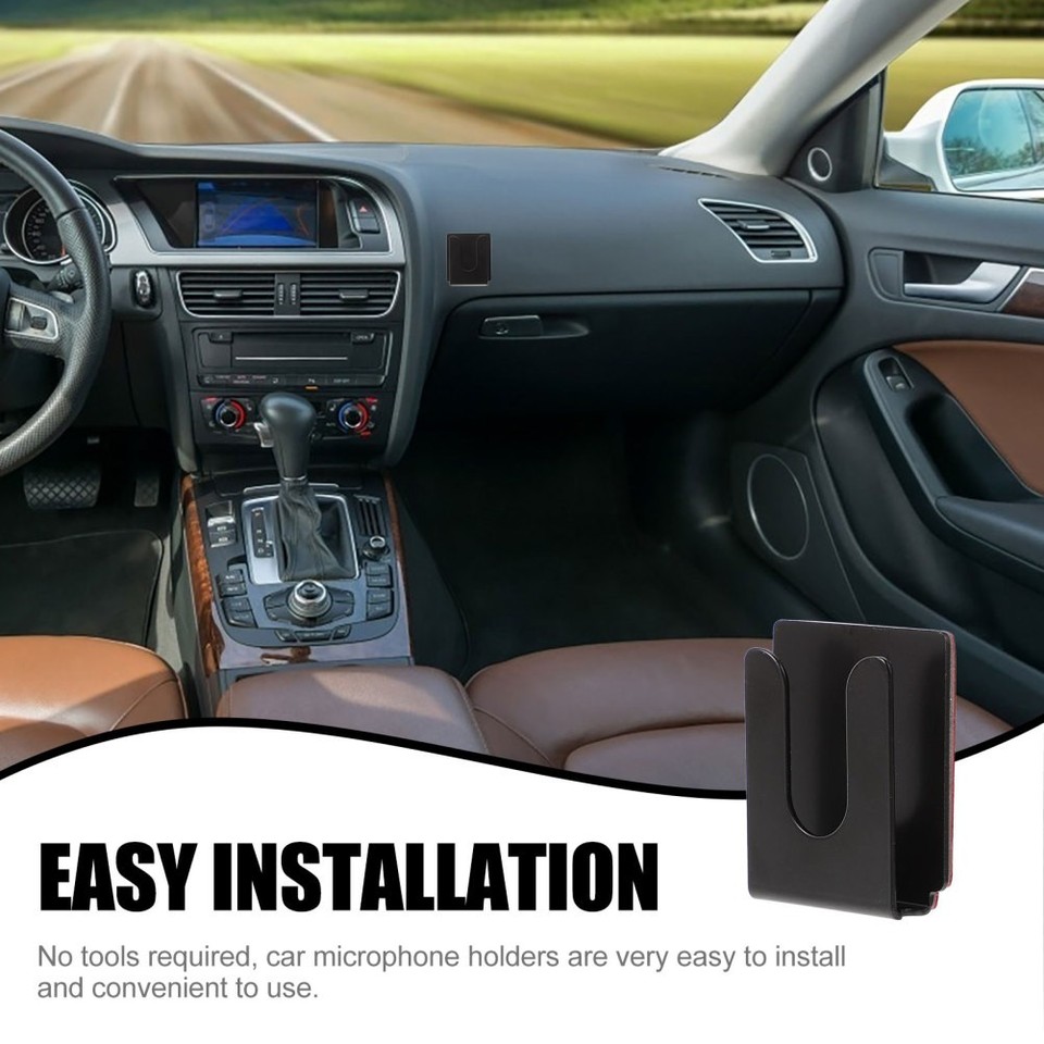 2PCS Car Mic Holder Universal Mobile Radio Microphone Hanger with ...