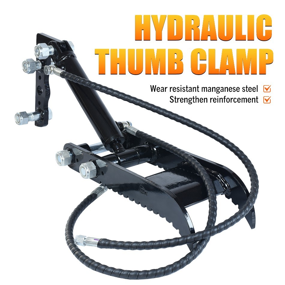 For Mini Excavators Small Digger Attachment Kit Hydraulic Thumb Clip ...
