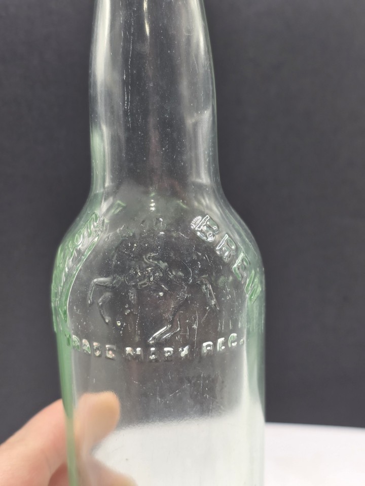 Jackson Brew Embossed Horseman Beer Bottle, Jackson Brewing Co. New ...