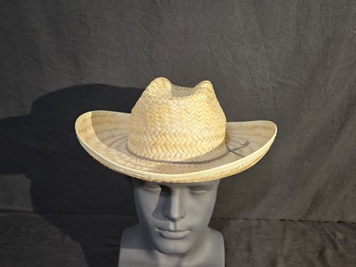 Straw Hat Sun Hat Made In Mexico Very Nice Lightweight | eBay