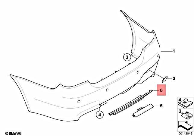 Genuine BMW E60 E61 M5 Sedan Wagon Reinforcement Lower Center ...