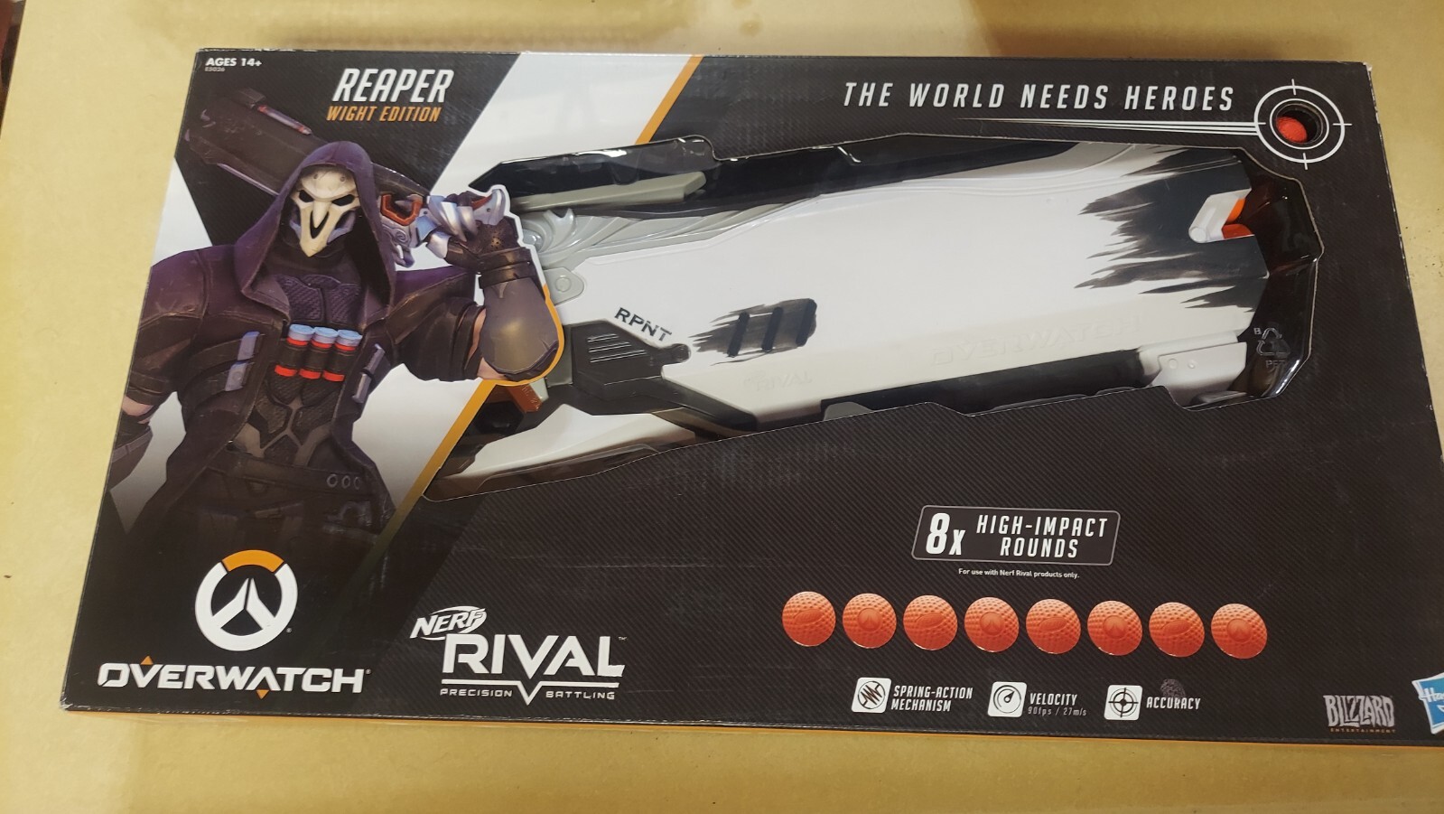 NERF Rival Reaper (Wight Edition) Overwatch 8x High Impact Rounds ...