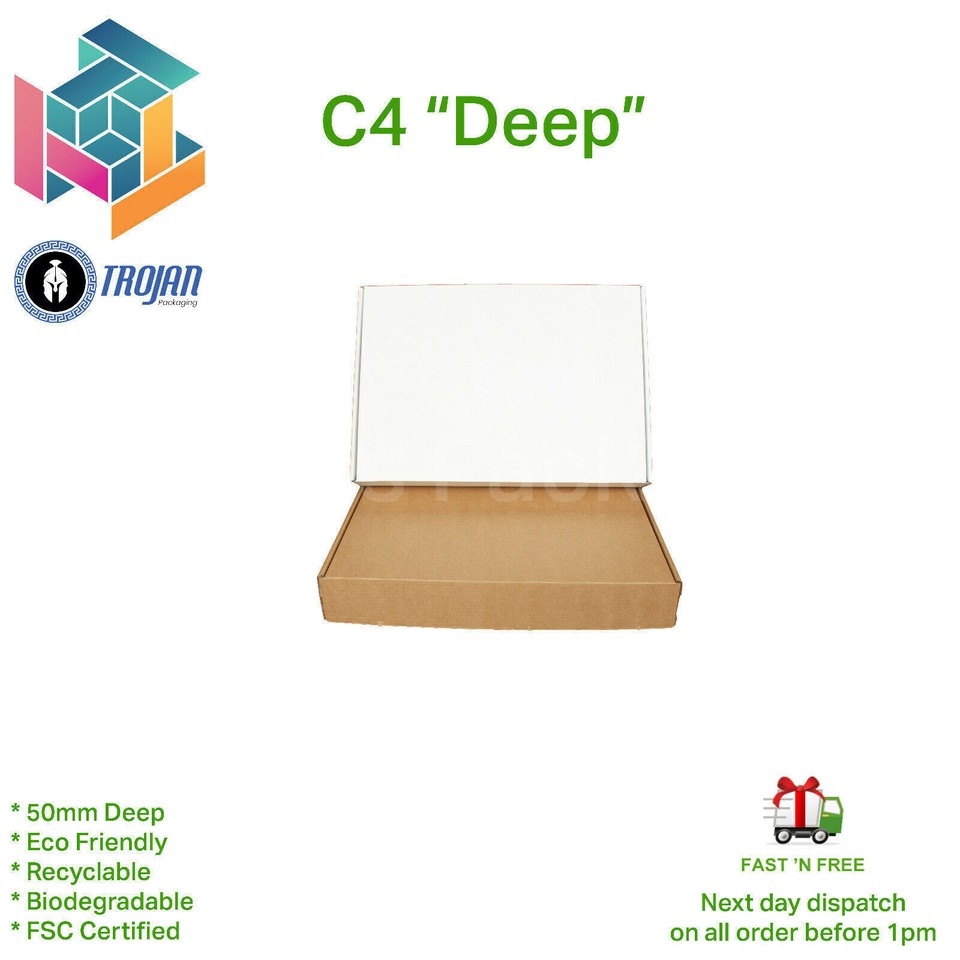 Royal Mail PIP Large Letter Boxes C4 C5 C6 C7 DL Postal Box FSC ...