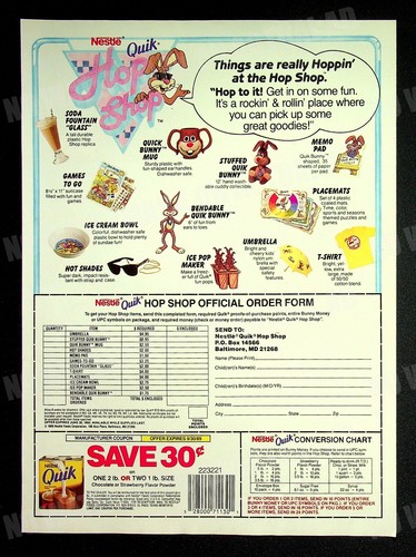 Nestle Quik Chocolate Milk 1989 Trade Print Magazine Ad Poster Nesquik ...