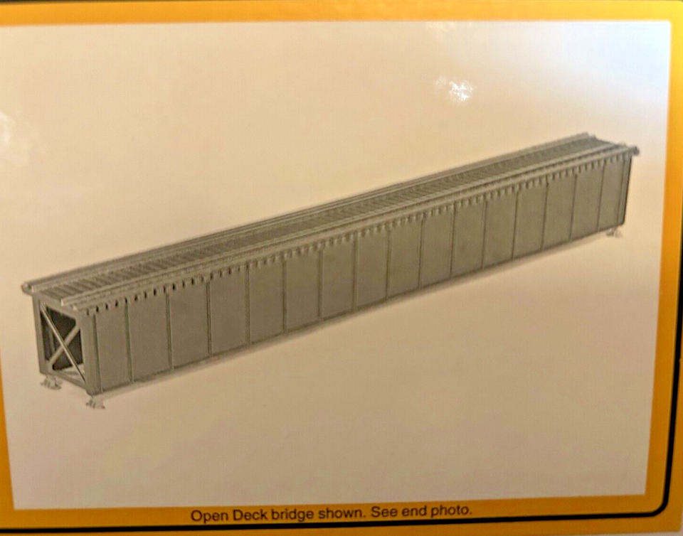 85 foot OPEN DECK GIRDER BRIDGE with BRIDGE TRACK - HO Scale - KIT ...