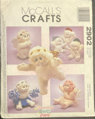McCalls Crafts 2902 Dreamsicles Stuffed Angel Cherub Doll Toy Sewing ...
