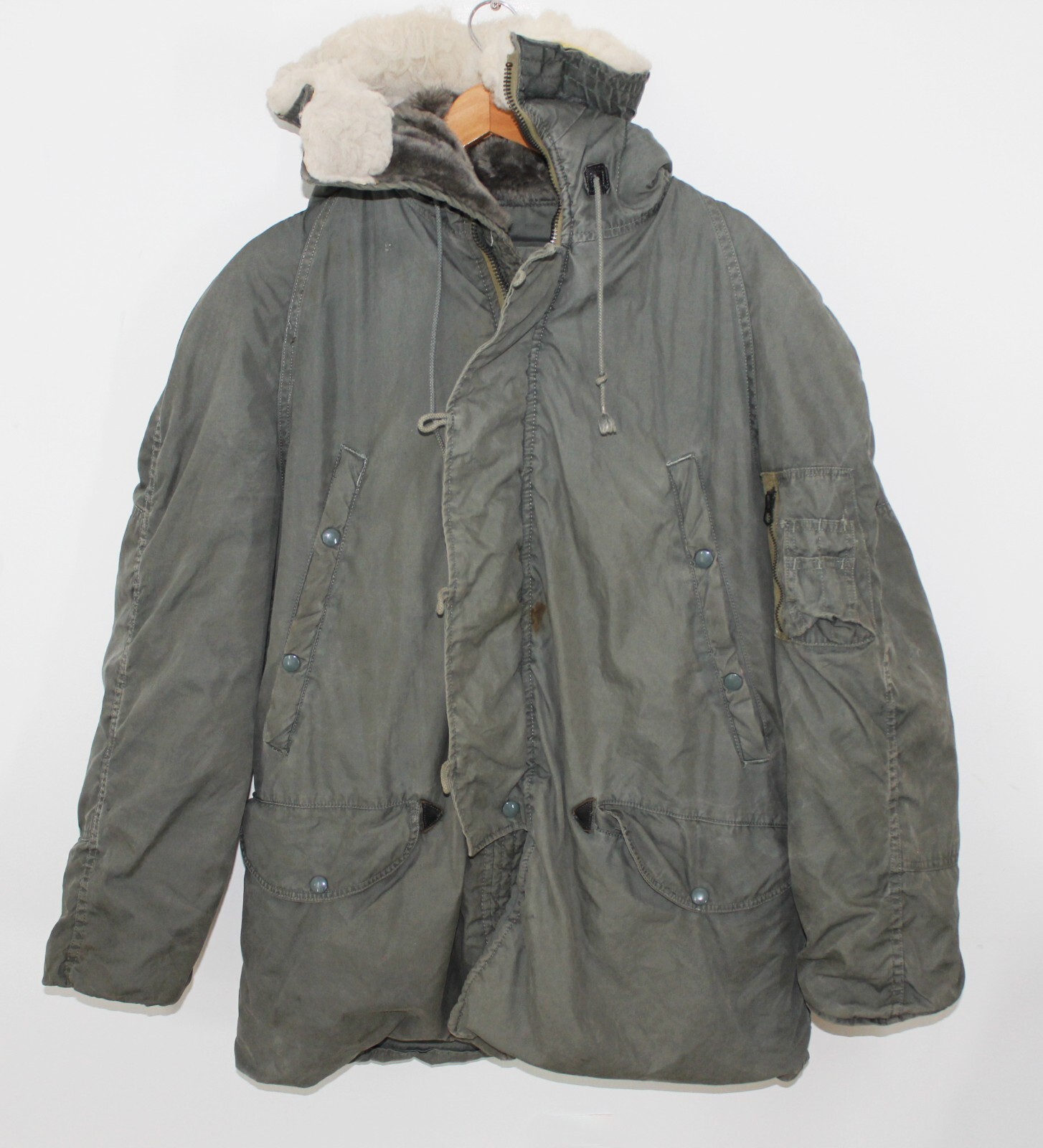 US Military Snorkel Parka Extreme Cold Weather N-3B Jacket Vintage 1989 ...