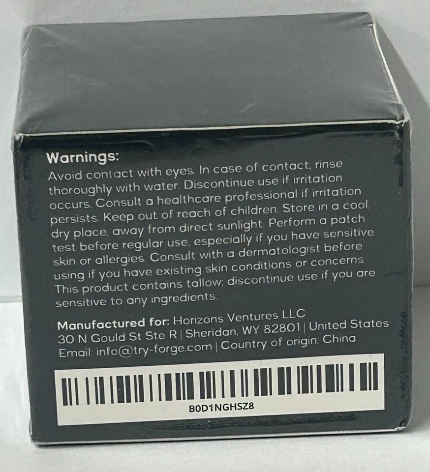 FORGE SKIN Beef Tallow Face Balm for Men 50g / 1.7 oz ( EXPIRES 2/10/28 ...