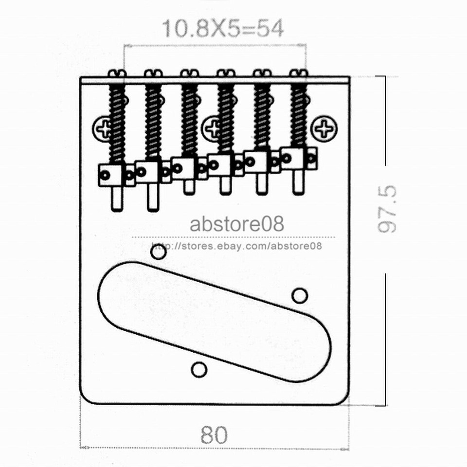Chrome TOPLOADER Telecaster Bridge for Fender Tele Guitar Parts | eBay
