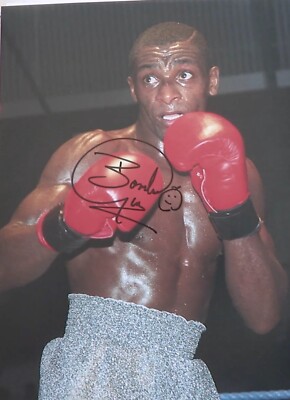 HEROL BOMBER GRAHAM SIGNED PHOTO SIZE 12x16 INCH BRITISH BOXER (REDUCED ...