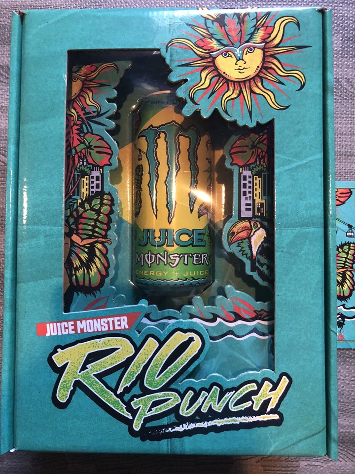 Monster Rio Punch Energy PR Promo Box With Full Can 2024 And Card Insert | eBay