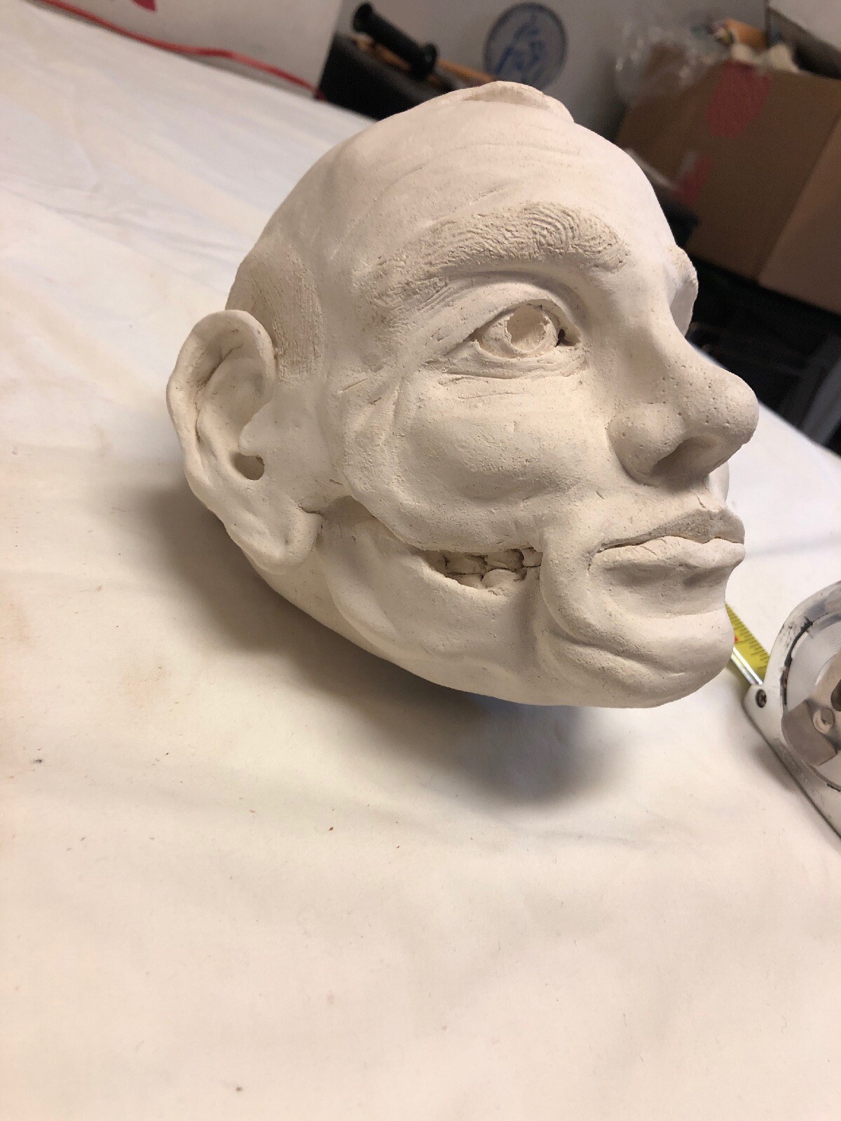 Mask Face Sculpture Modern Art " 8 Unsigned Art | eBay