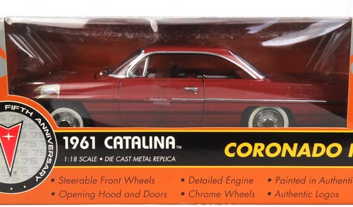 RC2 ERTL Diecast Car 1961 Pontiac Catalina 1:18 29418P Ltd Ed Coronado ...
