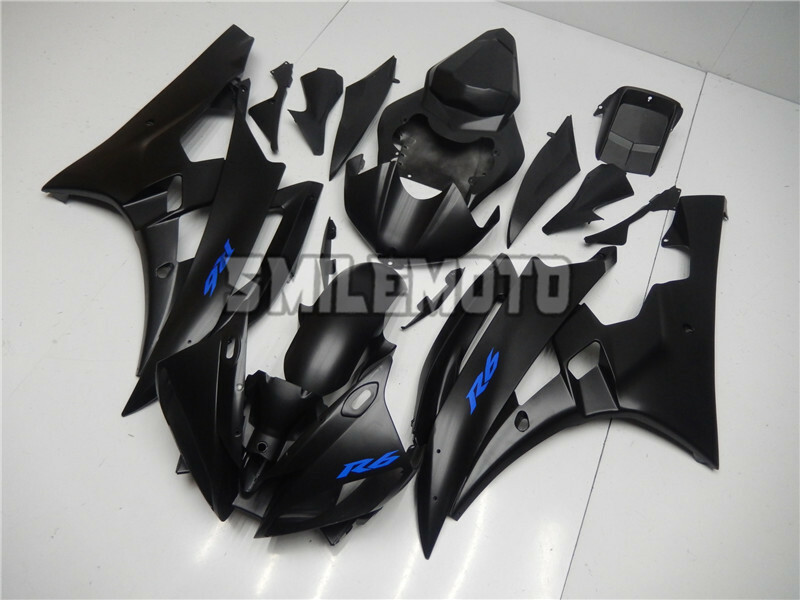 Fairing Matte Black Injection ABS Plastic Kit Fit for Yamaha 2006 2007 ...