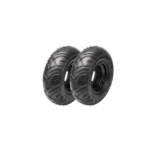 Pair 13x5-6'' Rear Wheels Rim Tire 3 Studs for Go Kart Quad ATV Golf ...