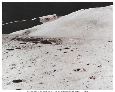 NASA APOLLO 15 Photo Lunar Module View of Mount Hadley Delta 1971 David ...
