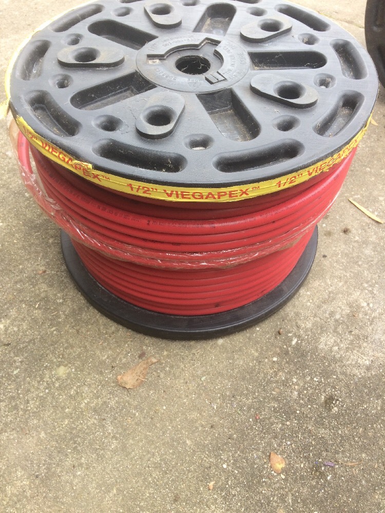 Roll Of PEX Tubing Red 1/2" Viegapex 250 Ft PEX | eBay