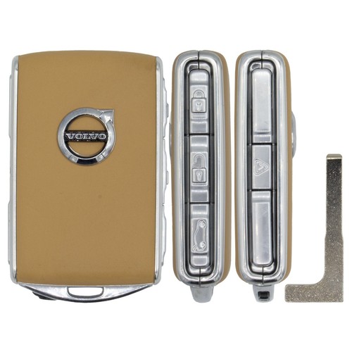Tan Original Volvo XC40 XC90 XC60 Smart Key Fob Remote Uncut Blade ...