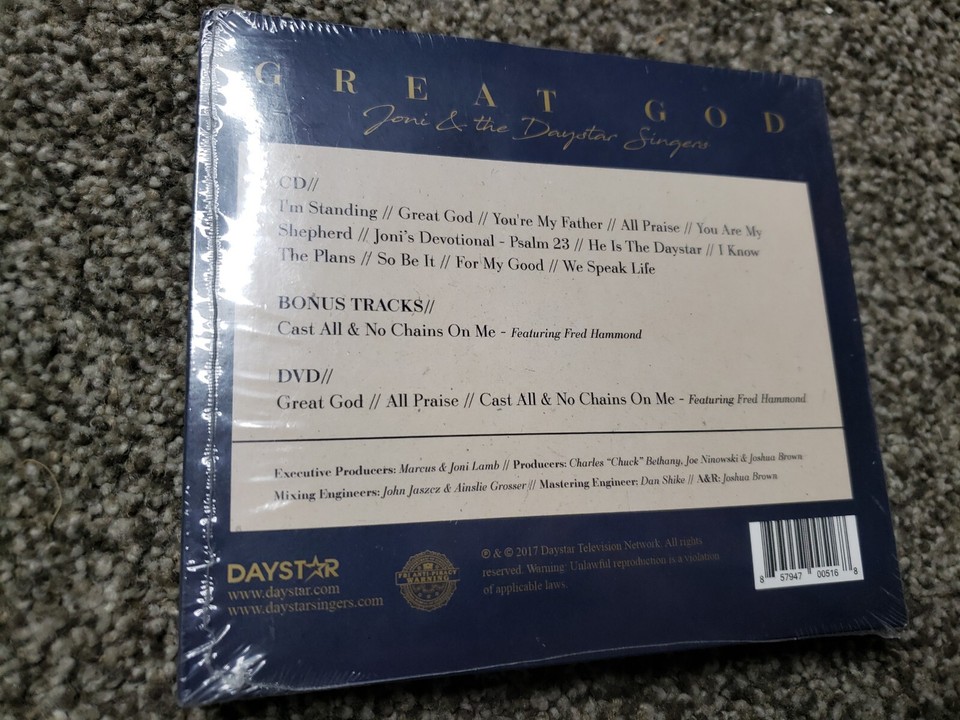 Great God by Joni and The Daystar Singers CD ^ DVD [Brand New] | eBay