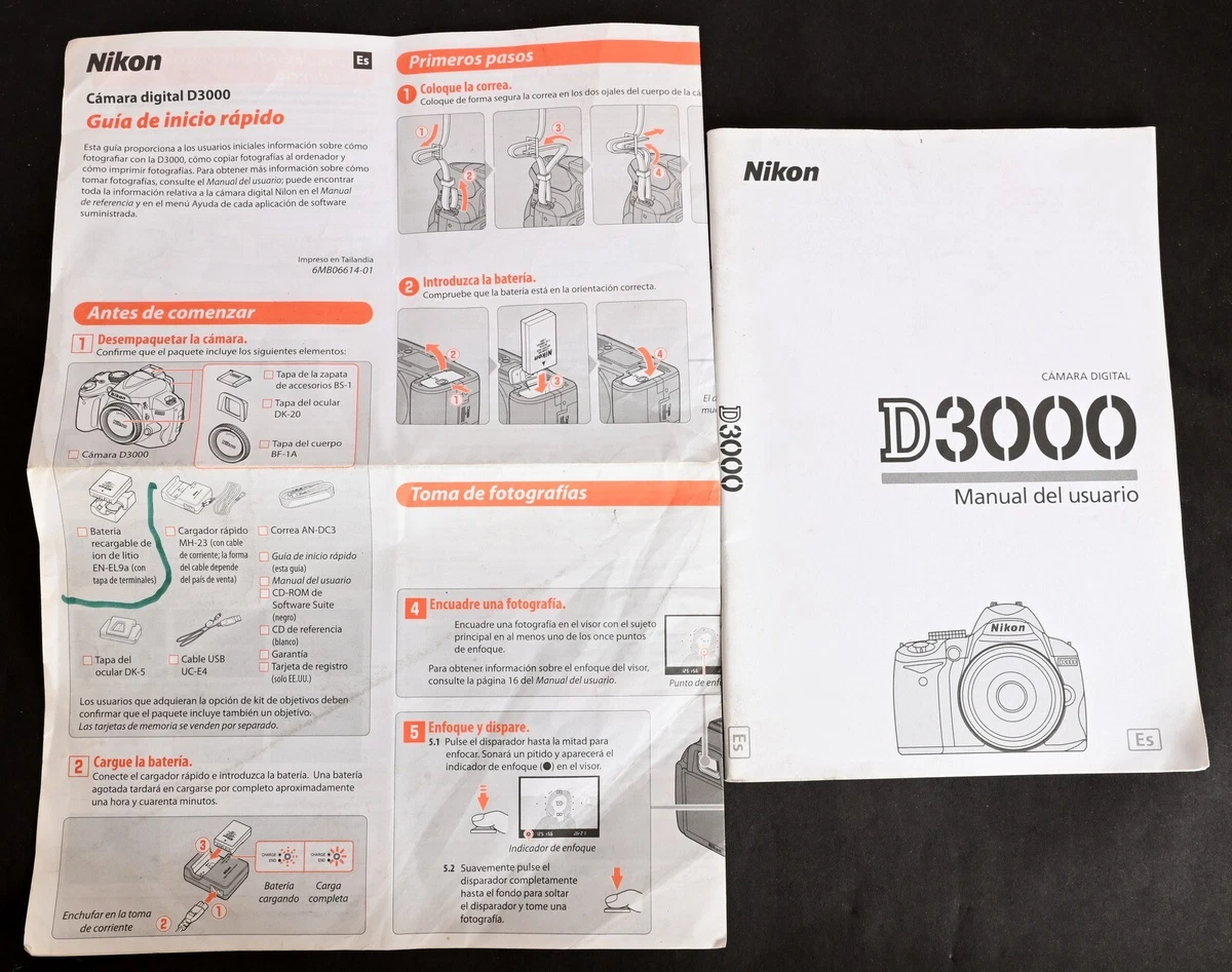Nikon D3000 Camera Manual