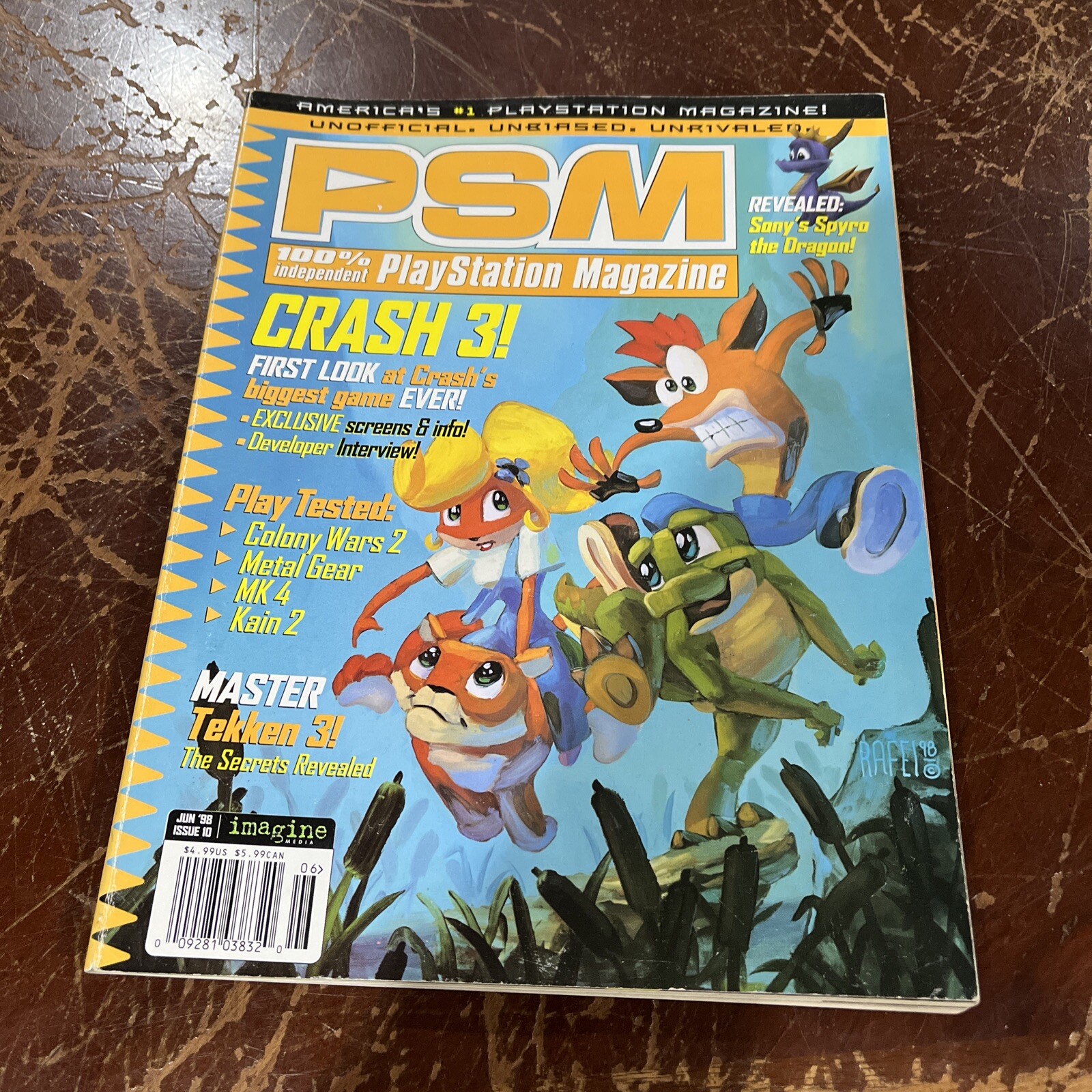 PSM PlayStation Magazine June 1998 Issue 10 Crash Bandicoot 3 Metal ...