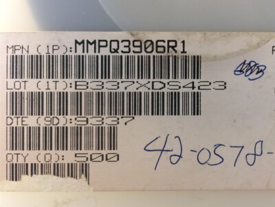 MMPQ3906R1 MOT MMPQ3906 Trans GP BJT PNP 40V 0.2A 200mW 16-Pin SOIC 10 ...
