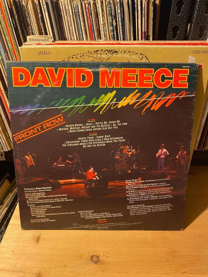 David Meece – Front Row Vintage 33rpm VG+ AB37 | eBay