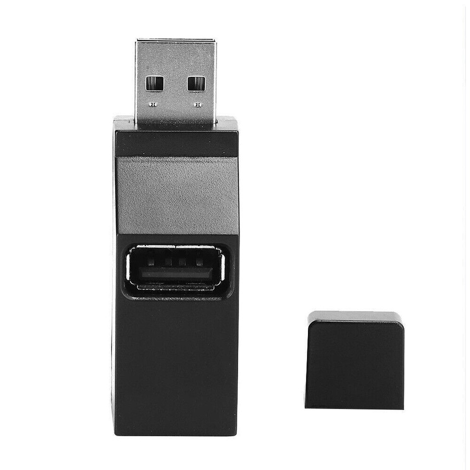 3 In 1 USB2.0 Splitter Hub ABS Mini Direct Plug In Extender Computer ...