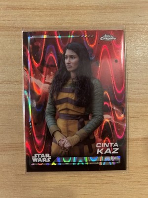 Cinta Kaz - 2024 Topps Chrome Star Wars #16 Blaster Red Raywave ...