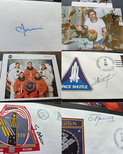 Lot Of 6 NASA Astronaut Autograph Signed Photos Auto Space Shuttle STS | eBay