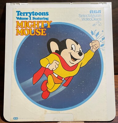 TerryToons Volume 1 MIGHTY MOUSE CED Video Disc Movie 9aR | eBay