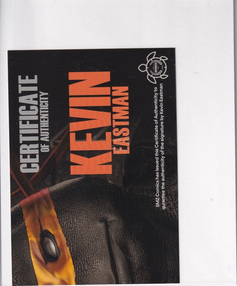 NM #1 TMNT Mighty Morphin Power Rangers II 1:25 Kevin Eastman Signed w ...