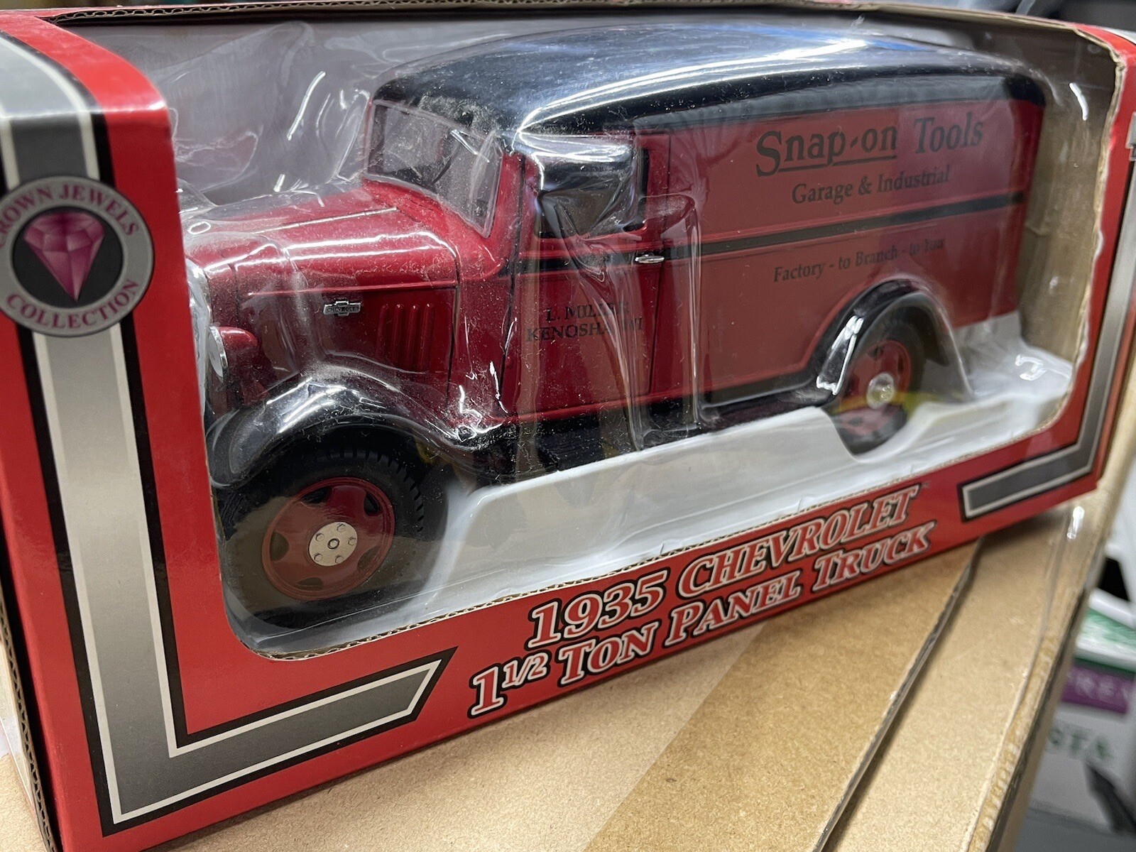 1935 Chevrolet 1 1/2 Ton Panel Truck Snap-on Die Cast Metal Stock ...