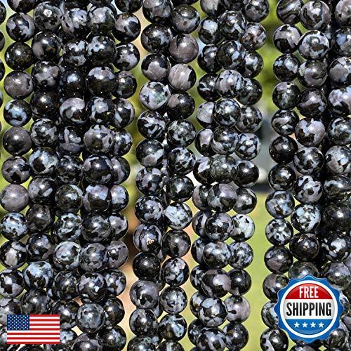 ABCGEMS High-Grade Madagascan Indigo Gabbro Beads with Gorgeous Matrix ...