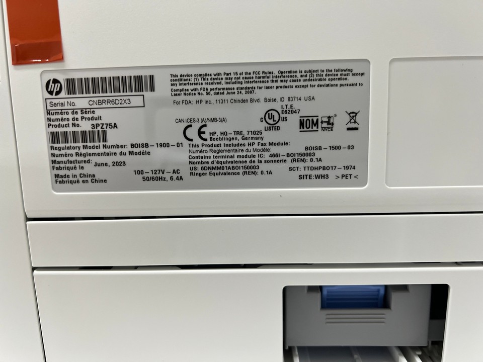 HP LaserJet Managed MFP E42540 3PZ75A Monochrome All-in-One Printer | eBay